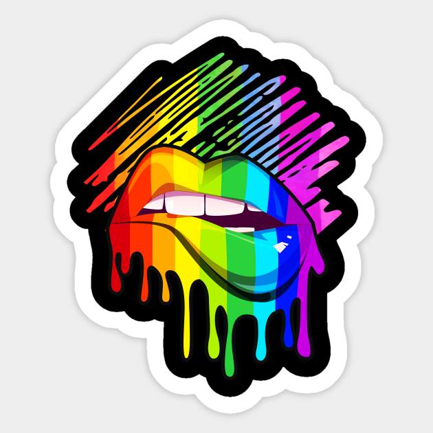 Rainbow Lips Lgbtq Lgbt Pride Month Rainbow Flag Love Lgbtq Lgbt